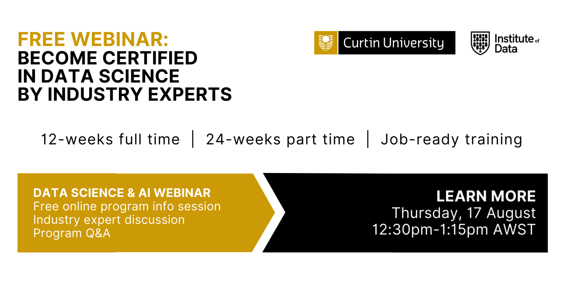 Curtin x IOD Data Science Program Online Info Session