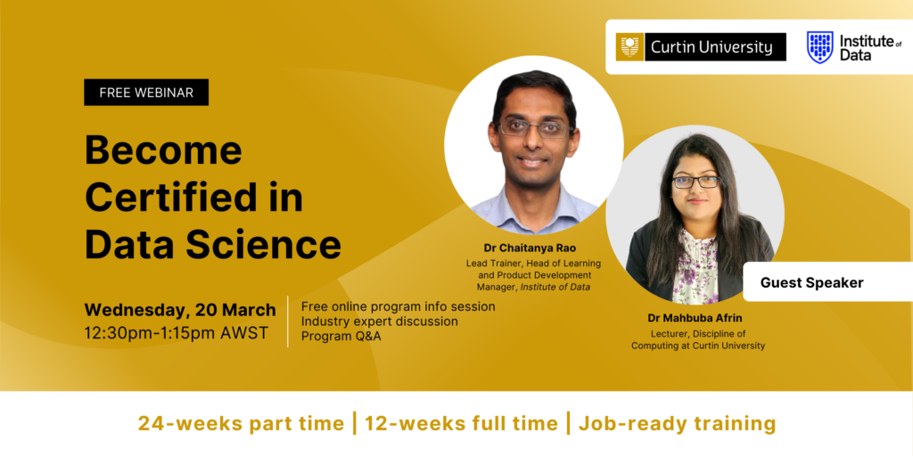 Curtin Data Science Program Online Info Session - 20 March